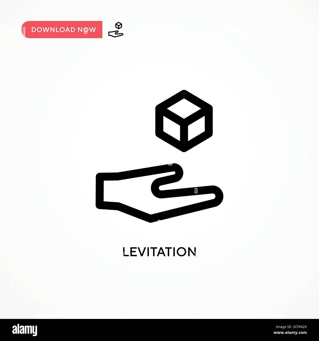 Levitation Simple vector icon. Modern, simple flat vector illustration ...