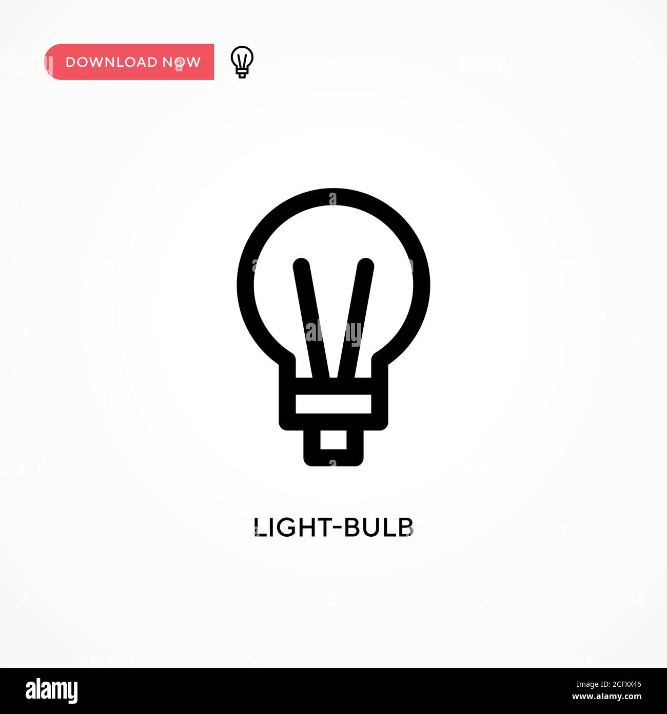 Light-bulb Simple vector icon. Modern, simple flat vector illustration ...