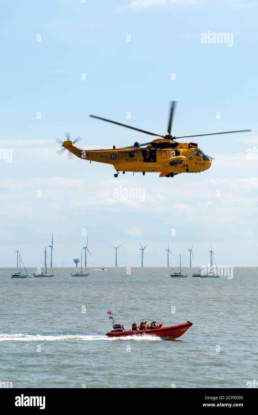 Helicopter sea rescue boat hi-res stock photography and images - Alamy
