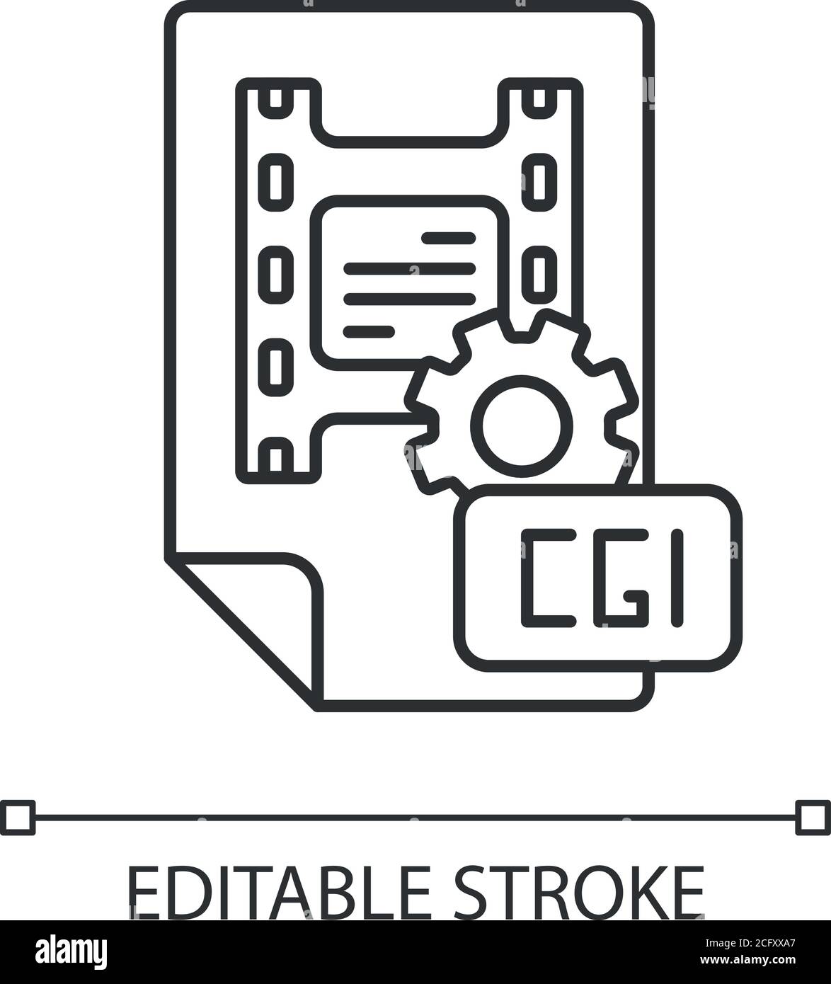 CGI linear icon Stock Vector Image & Art - Alamy