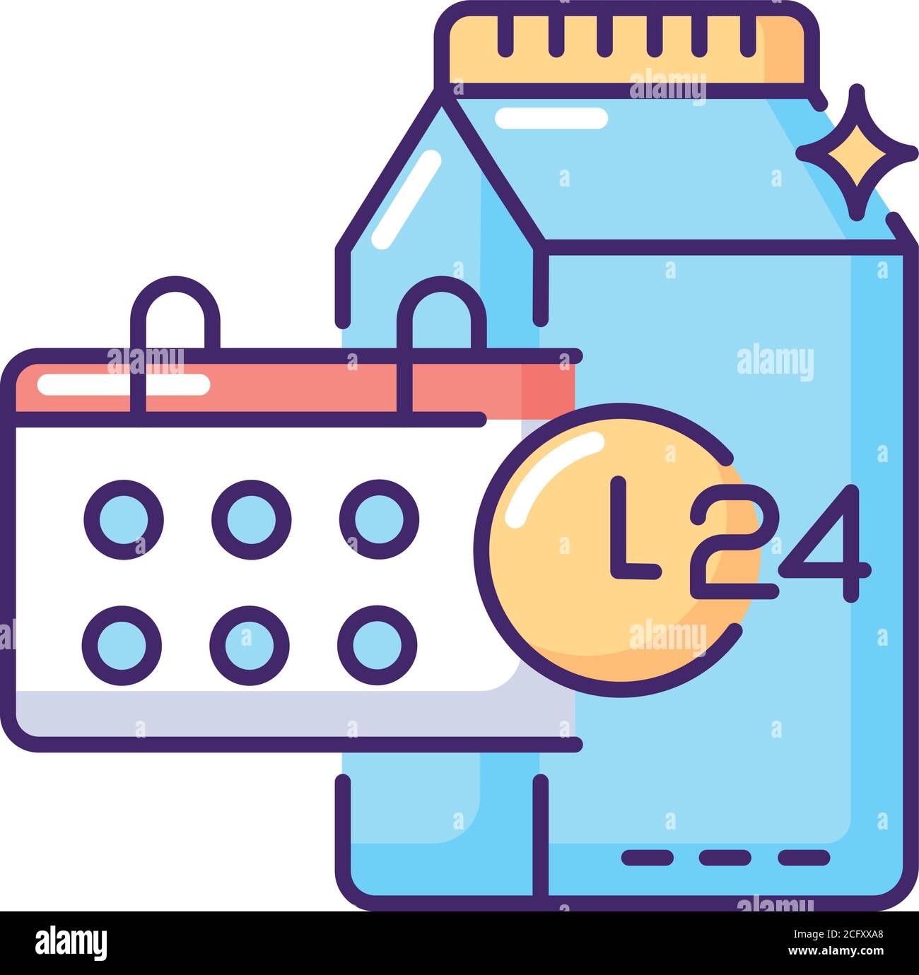 Product dates RGB color icon Stock Vector Image & Art - Alamy