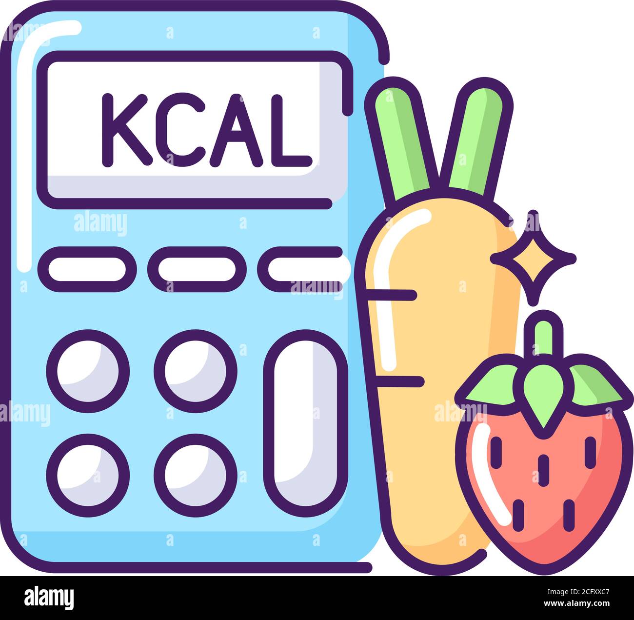 Calories calculator Cut Out Stock Images & Pictures - Alamy