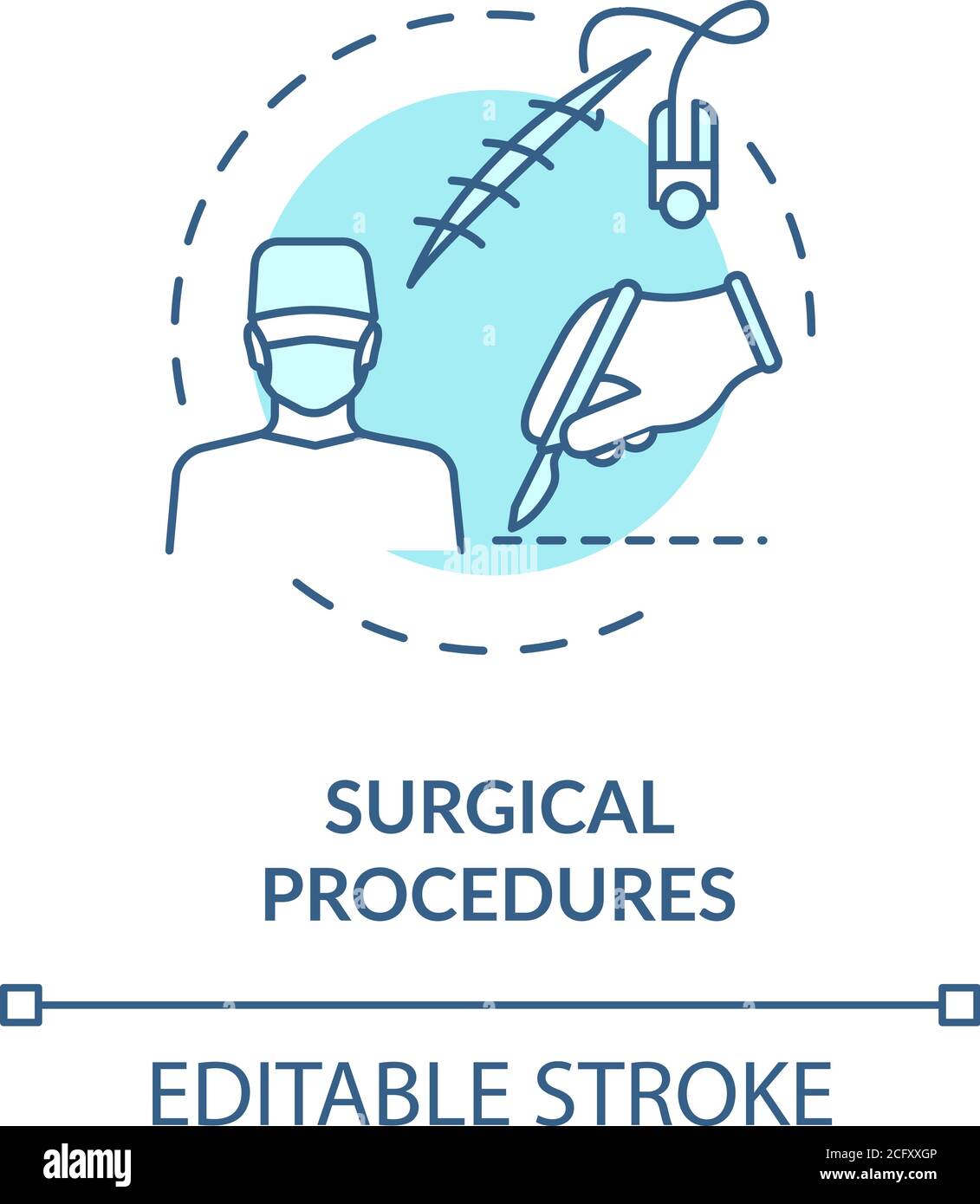 Surgical procedures concept icon Stock Vector Image & Art - Alamy