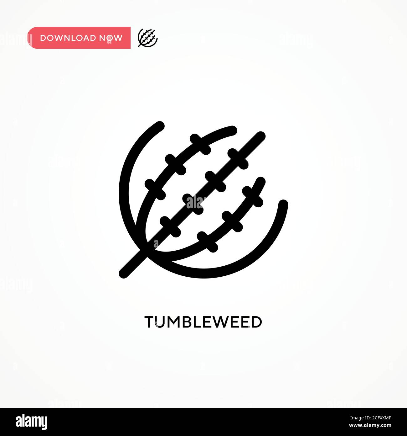 Tumbleweed Simple vector icon. Modern, simple flat vector illustration for web site or mobile ...