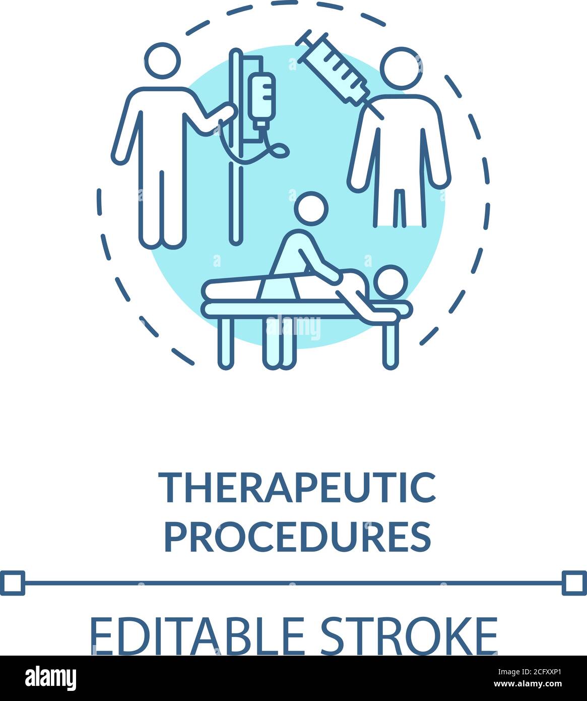 Therapeutic procedures concept icon Stock Vector Image & Art - Alamy