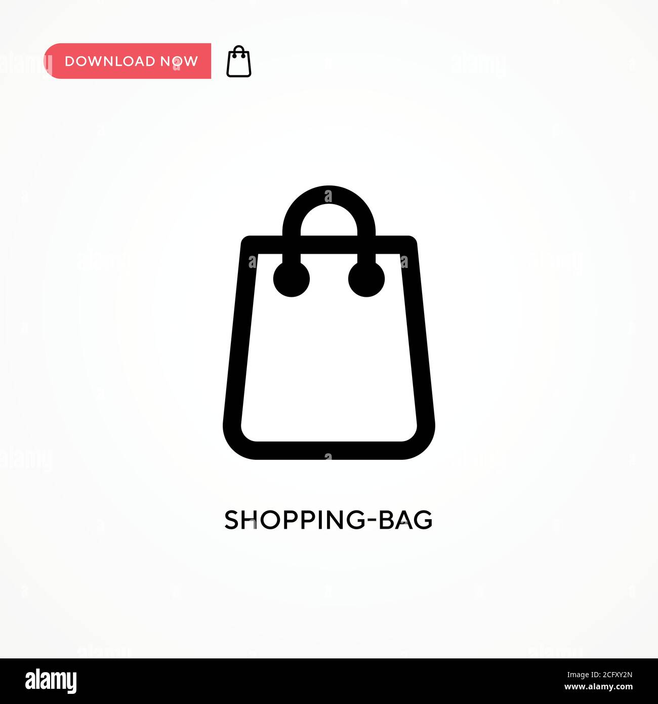 Shopping-bag Simple vector icon. Modern, simple flat vector ...
