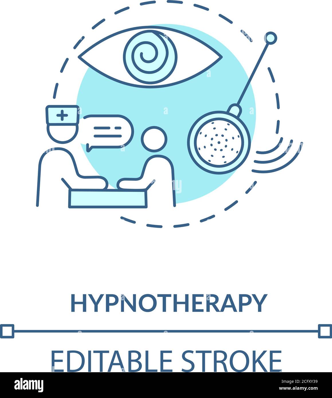 Hypnosis therapy Stock Vector Images - Alamy