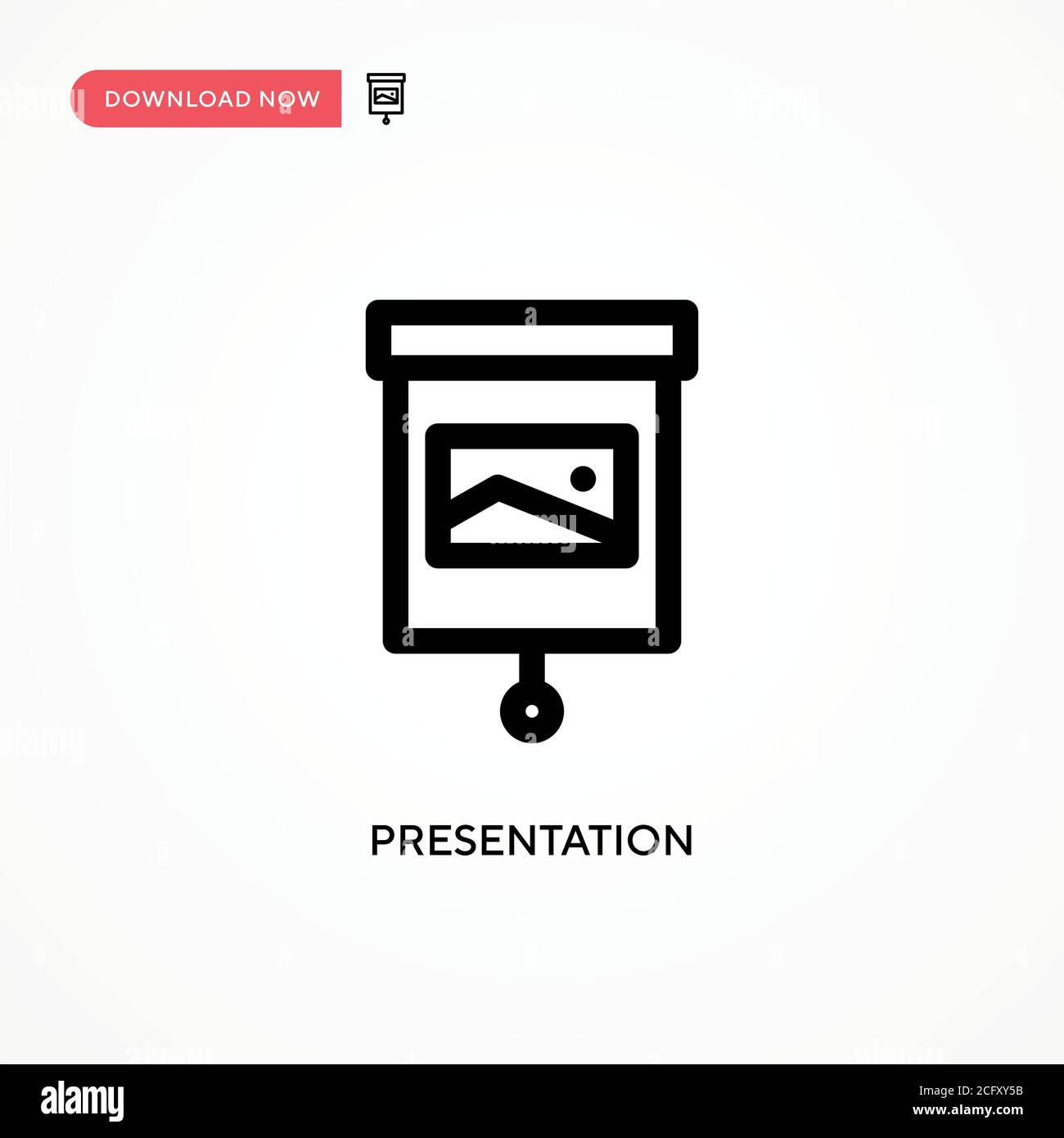 Presentation Simple vector icon. Modern, simple flat vector ...
