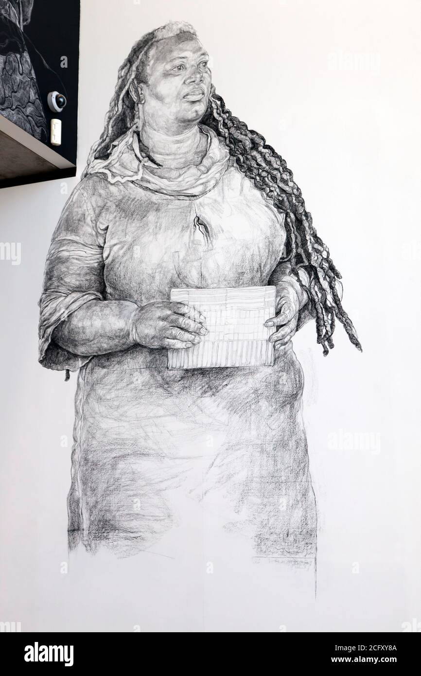 Artwork by Barbara Walker MBE, entitled "Place, Space and Who ...