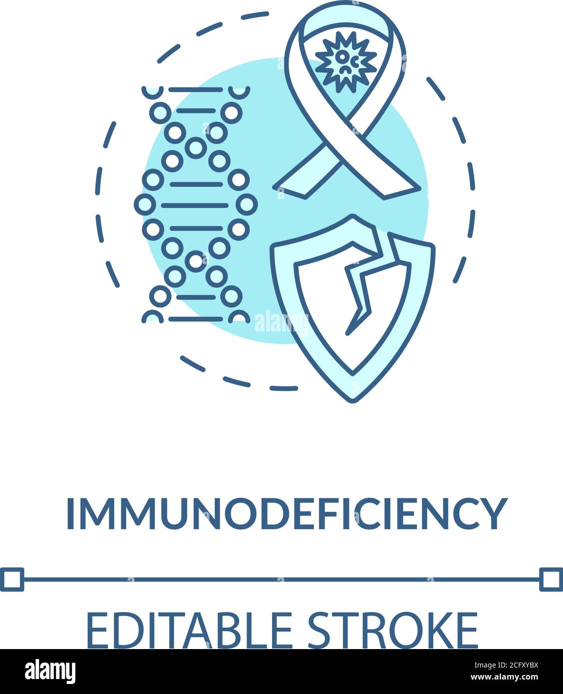 Immunodeficiency concept icon Stock Vector Image & Art - Alamy