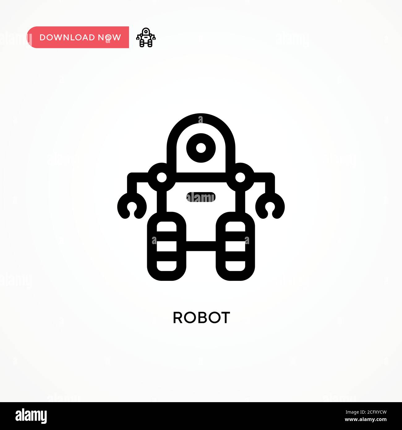 Robot Simple vector icon. Modern, simple flat vector illustration for ...