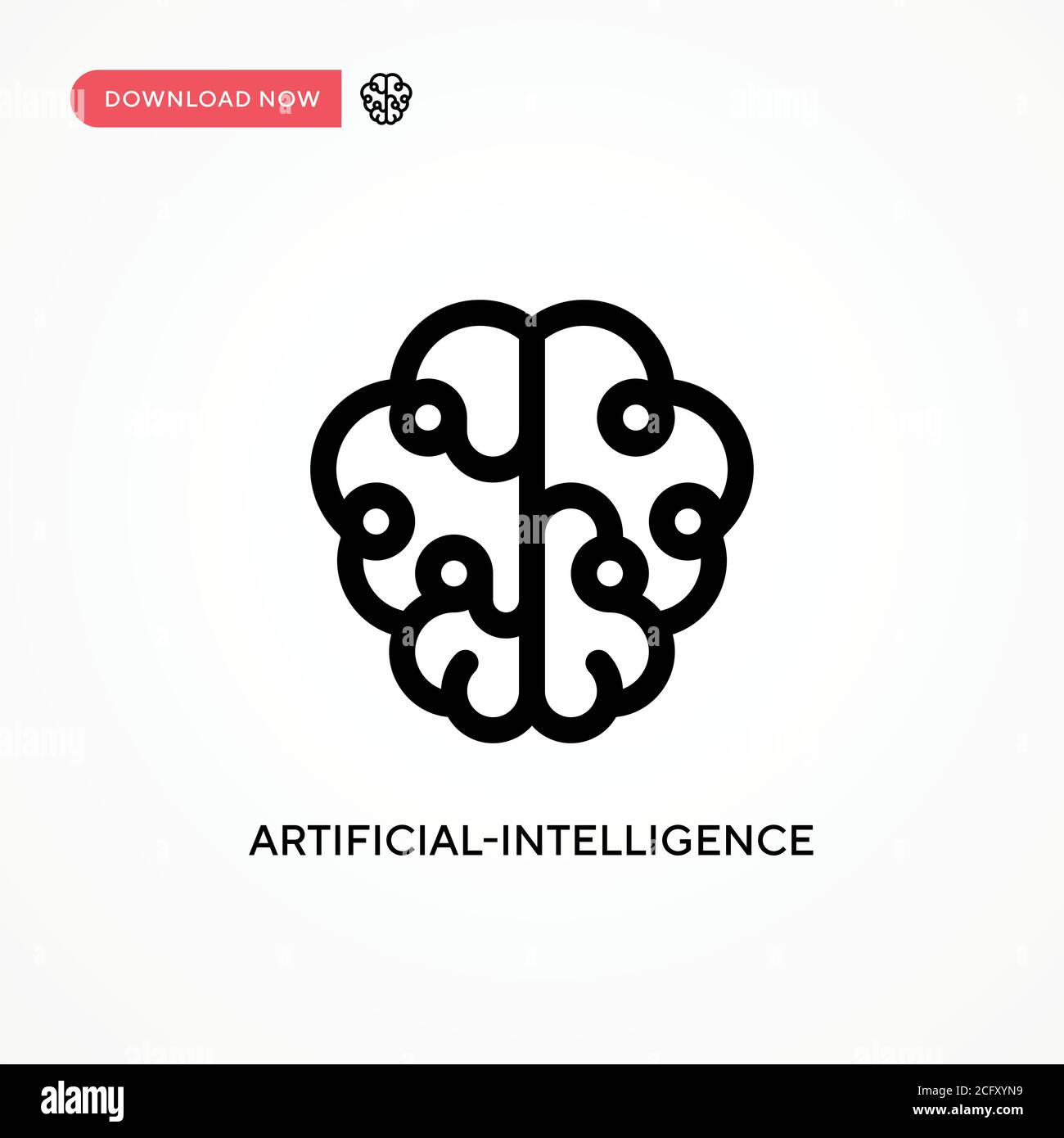 Artificial-intelligence Simple vector icon. Modern, simple flat vector ...