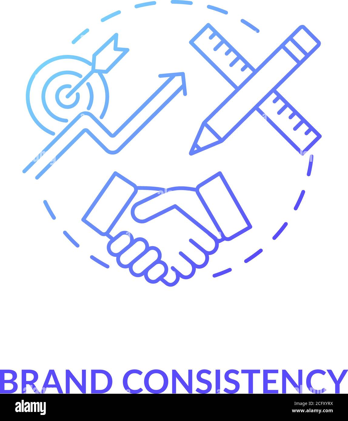 Brand consistency concept icon Stock Vector Image & Art - Alamy