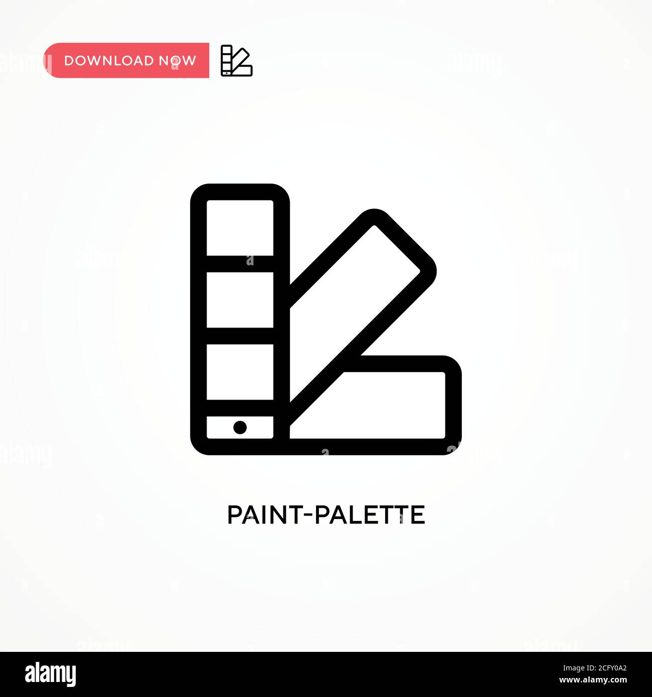 Paint-palette Simple vector icon. Modern, simple flat vector ...