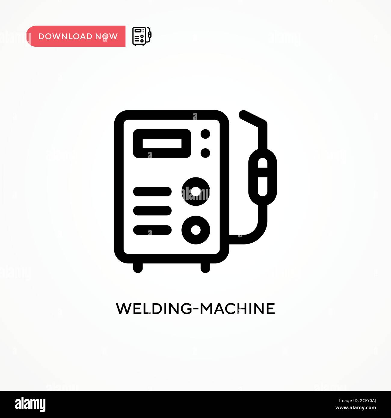 Welding-machine Simple vector icon. Modern, simple flat vector ...