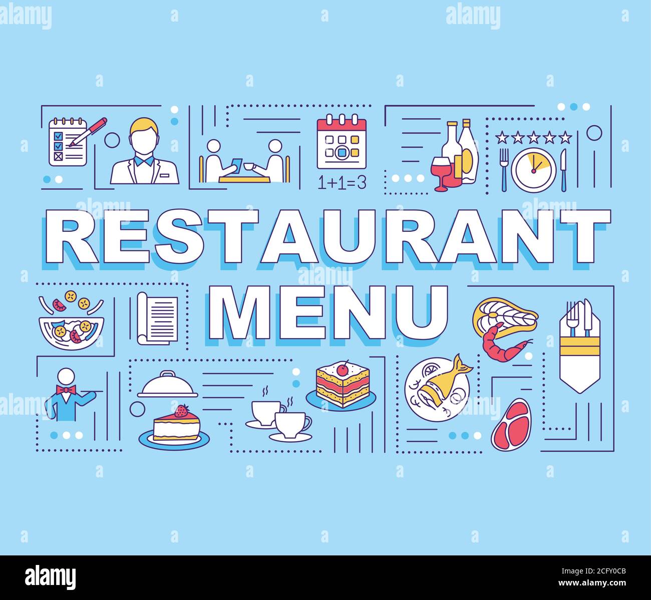 Restaurant menu word concepts banner Stock Vector Image & Art - Alamy