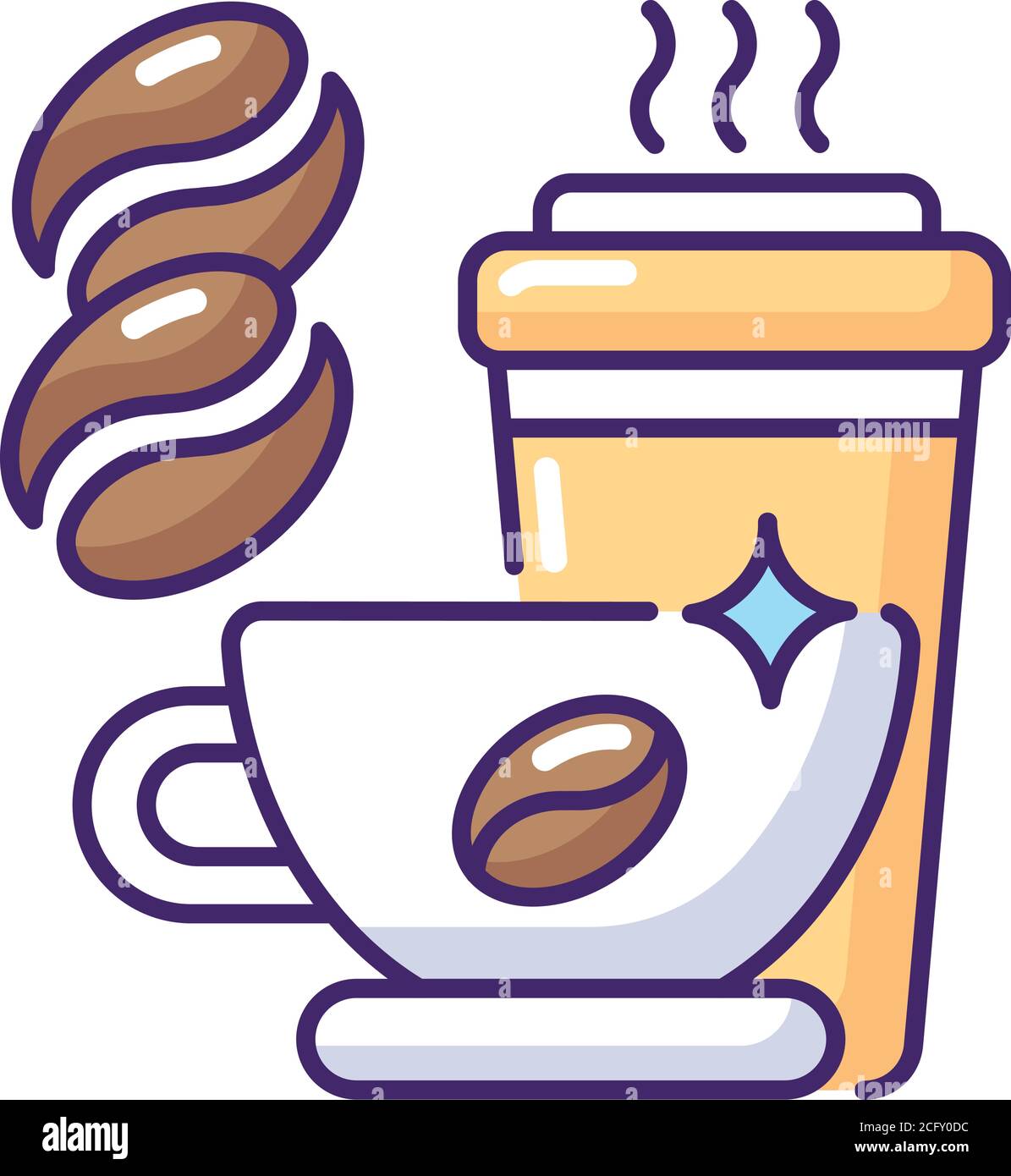 Caffeine RGB color icon Stock Vector Image & Art - Alamy