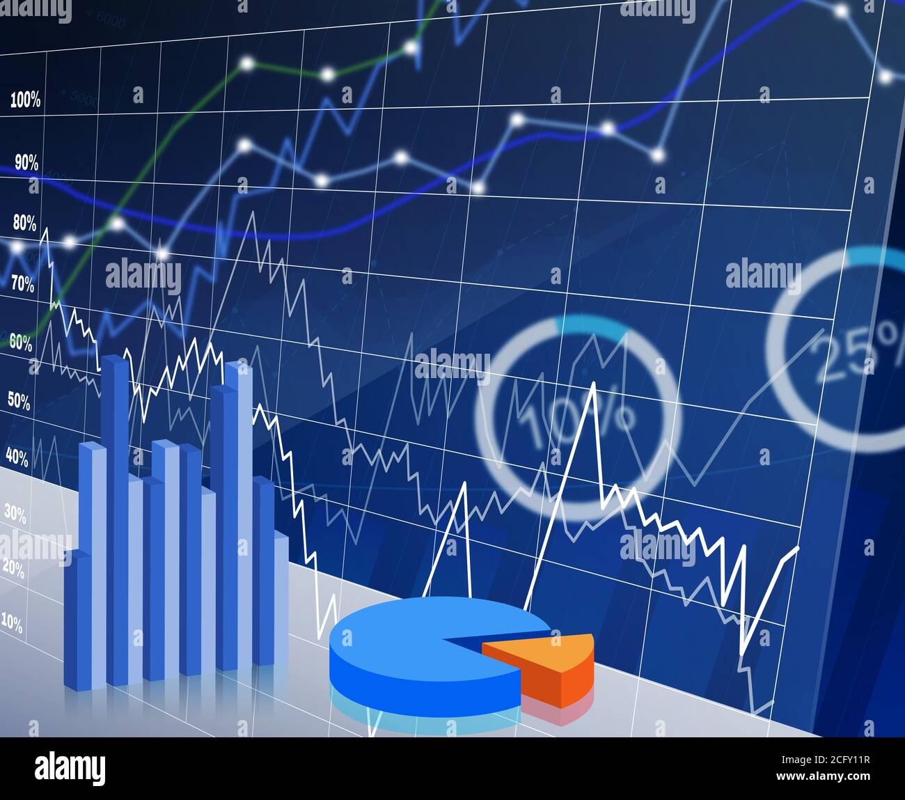 Business evolution graph Stock Photo - Alamy