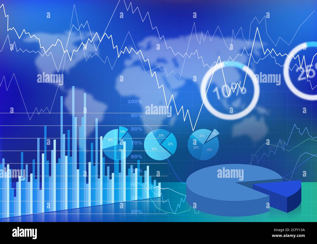 Business evolution graph Stock Photo - Alamy