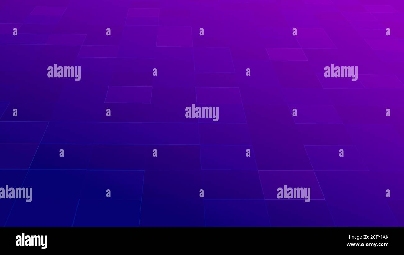 Abstract modern tile floor background in violet and blue color. Outline ...