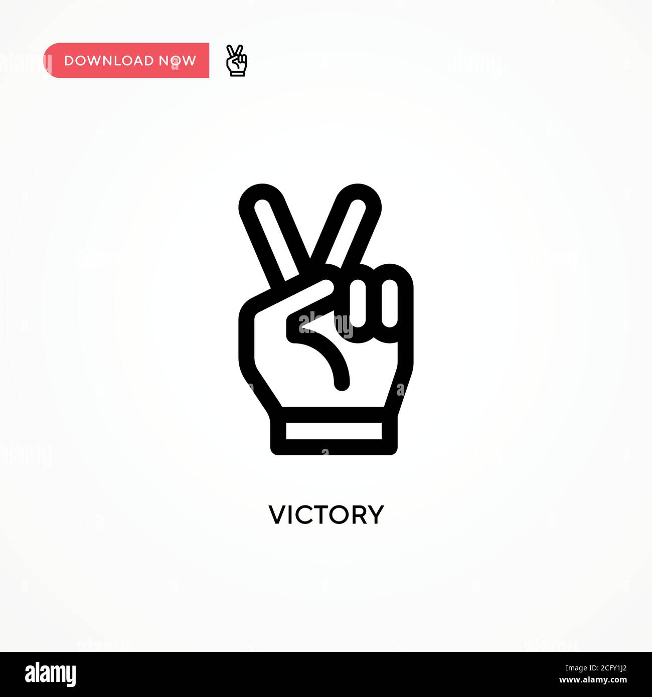 Victory Simple vector icon. Modern, simple flat vector illustration for ...