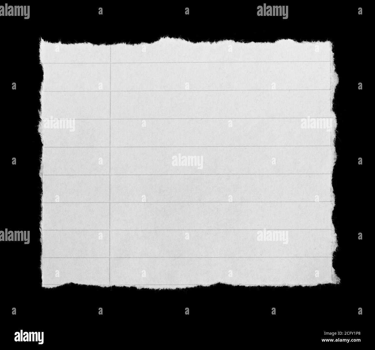 Notepad torn page Stock Photo - Alamy