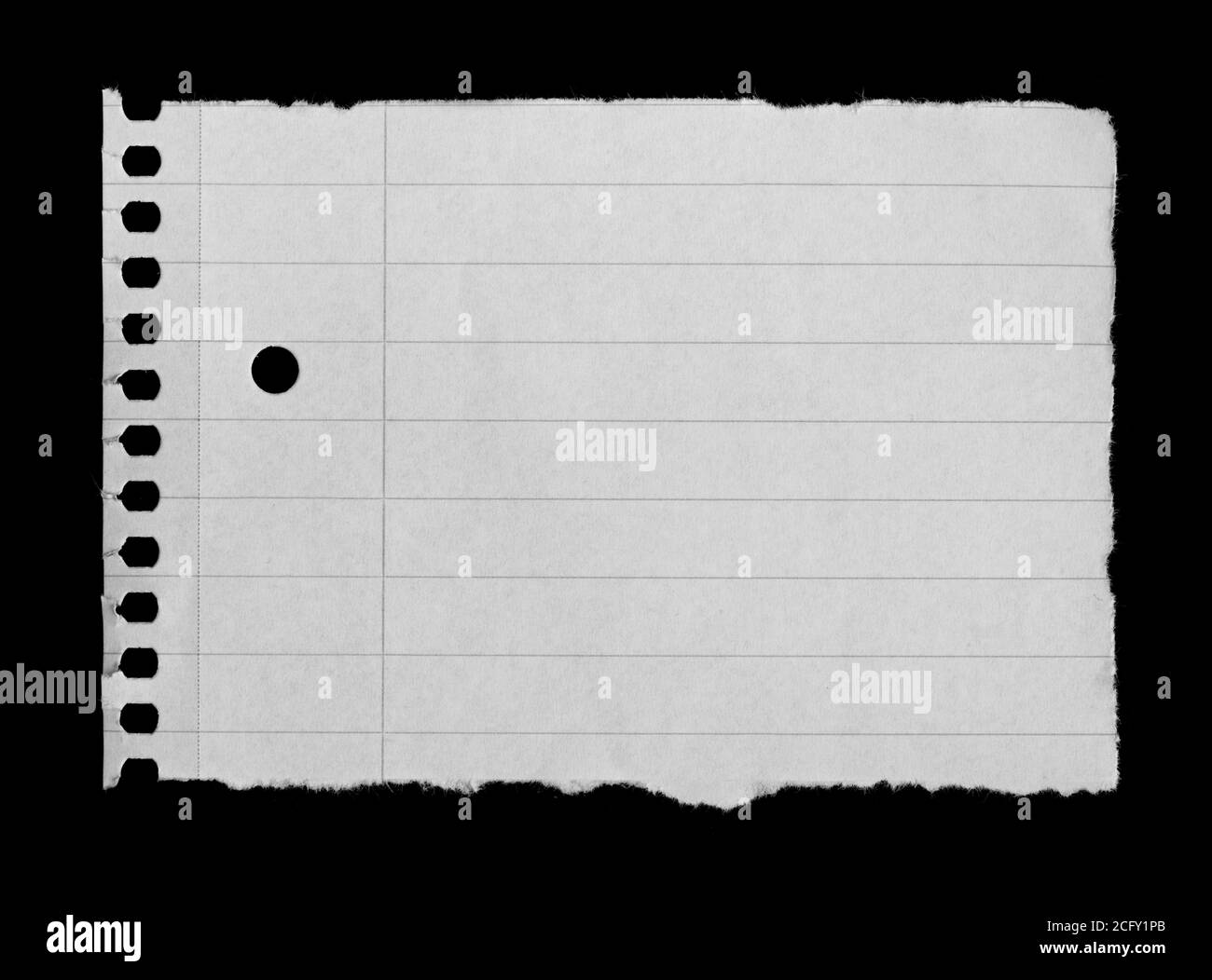 Notepad torn page Stock Photo - Alamy