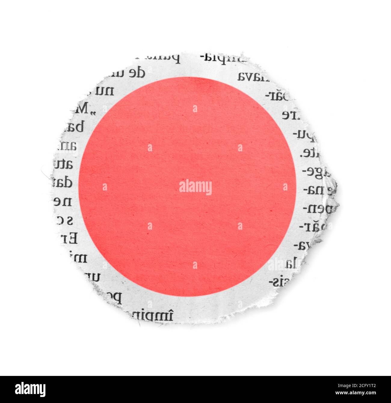 Red circle on newspaper hi-res stock photography and images - Alamy