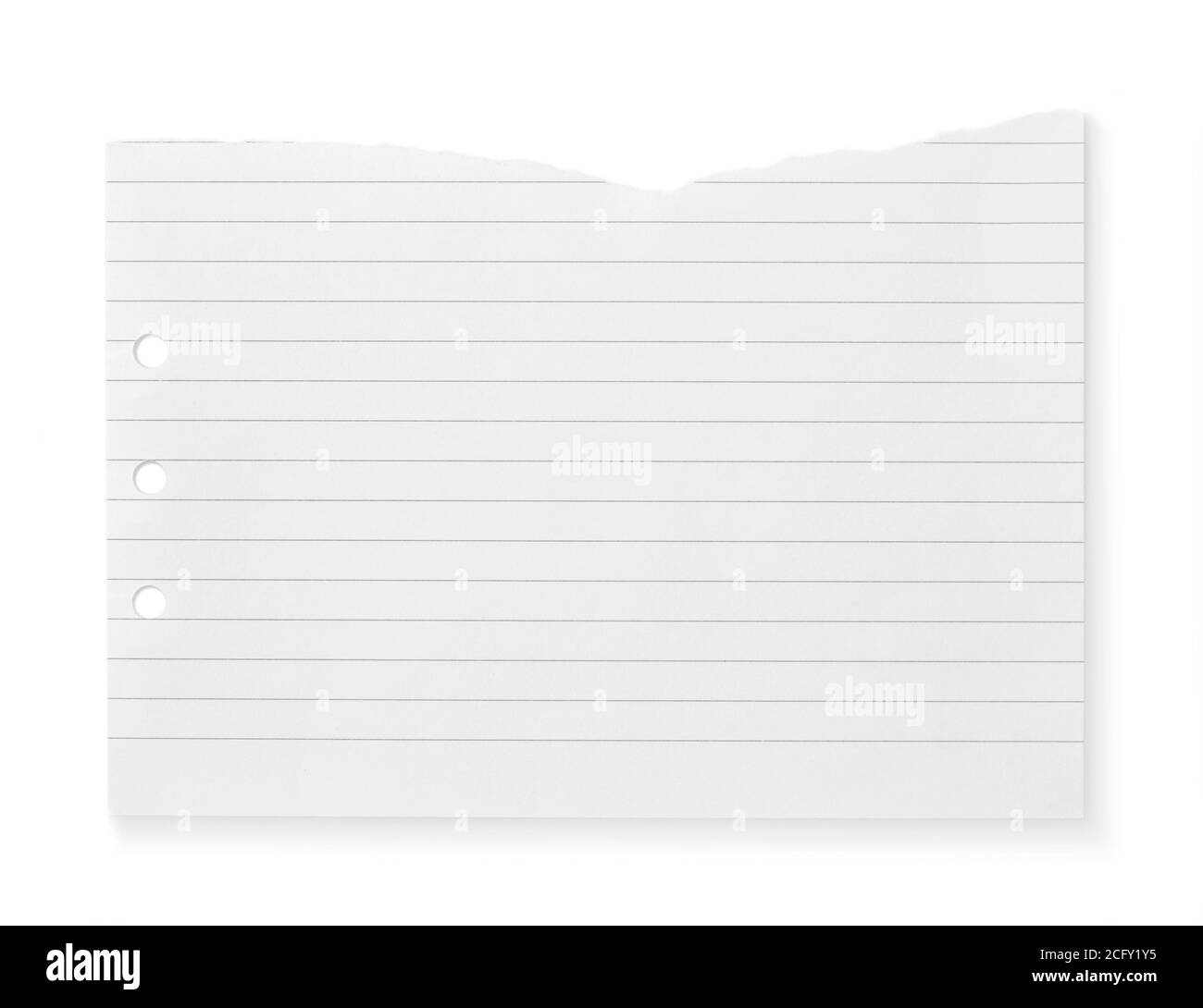 Notepad torn page Stock Photo - Alamy
