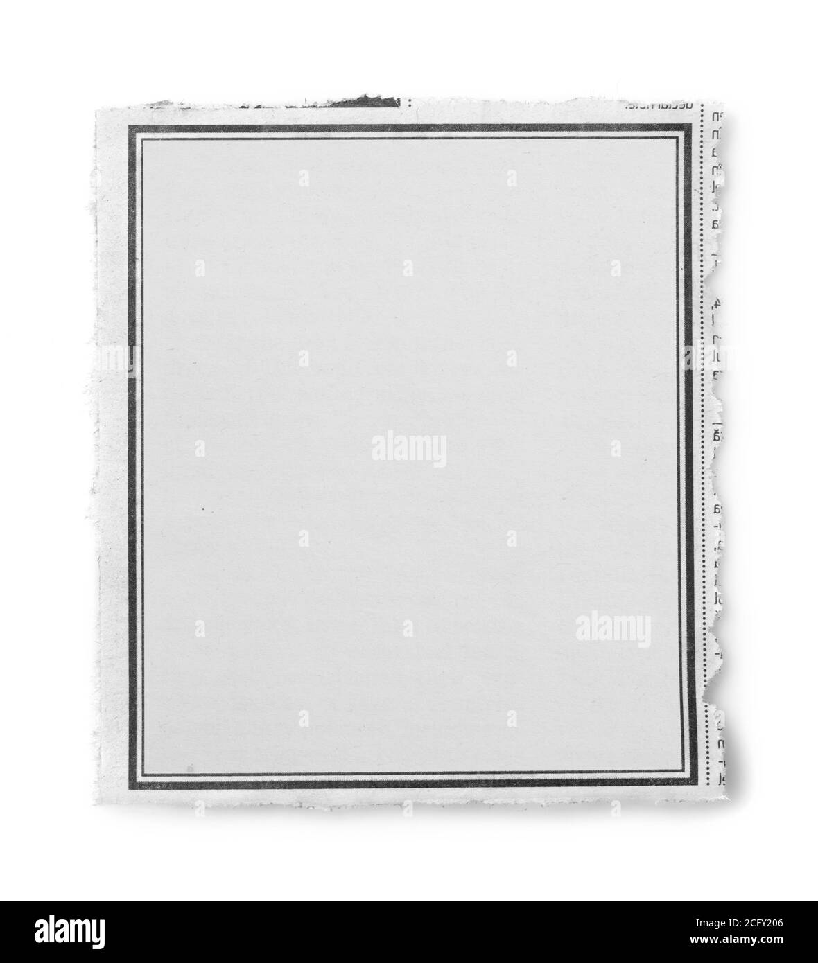 Newspaper cutting Cut Out Stock Images & Pictures - Alamy