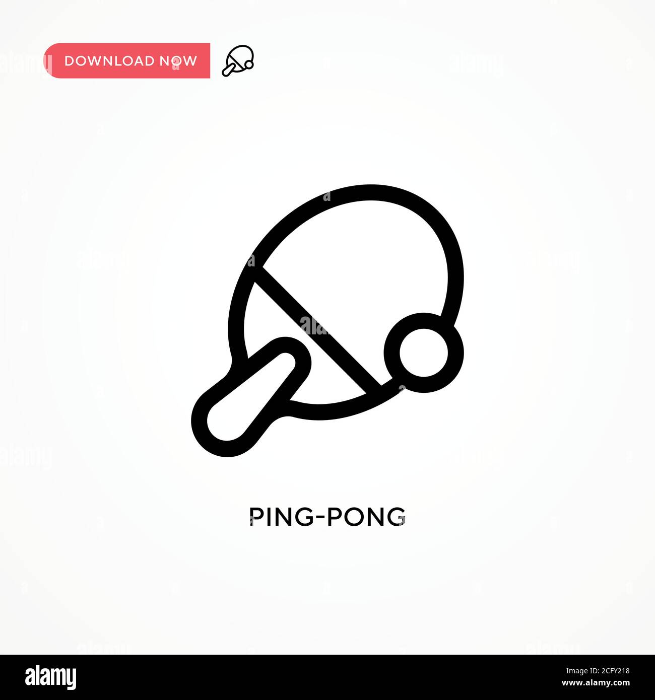 Ping-pong Simple vector icon. Modern, simple flat vector illustration ...