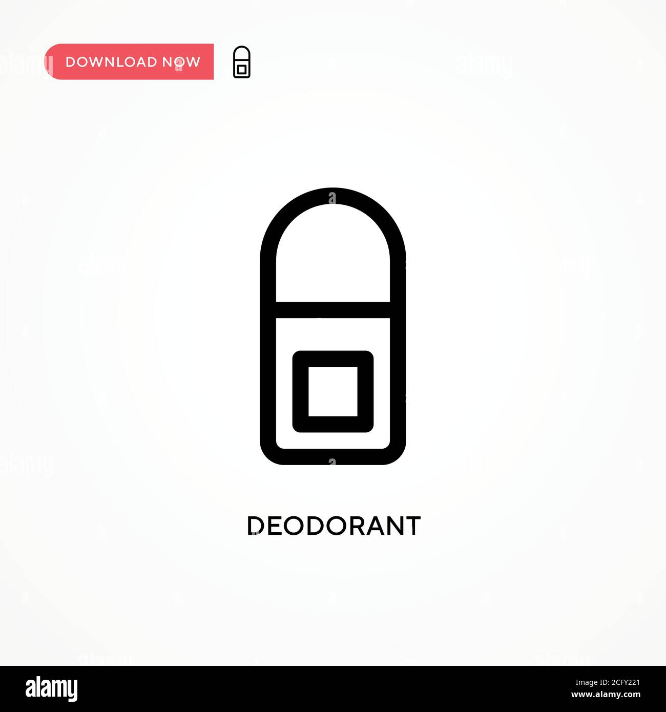 Deodorant Simple vector icon. Modern, simple flat vector illustration for web site or mobile app ...