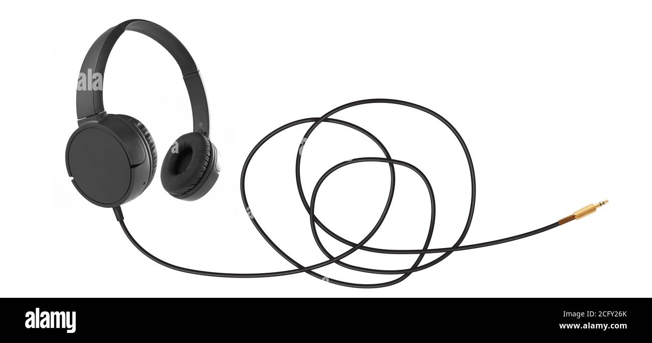 Tangled earphones hi-res stock photography and images - Alamy