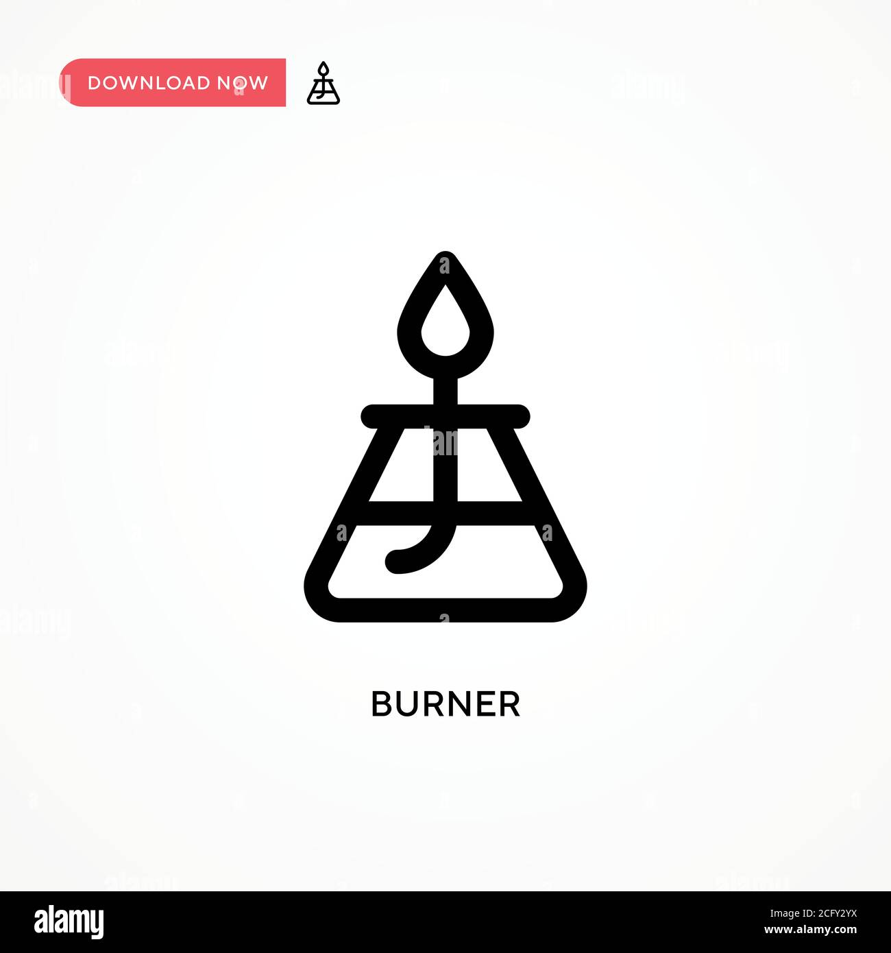 Burner Simple vector icon. Modern, simple flat vector illustration for ...