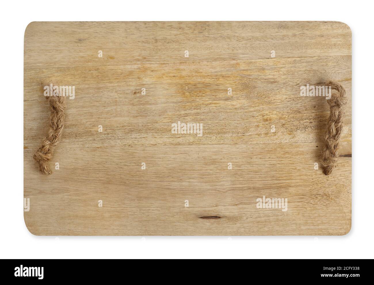 Empty cutting board isolated on white Stock Photo - Alamy