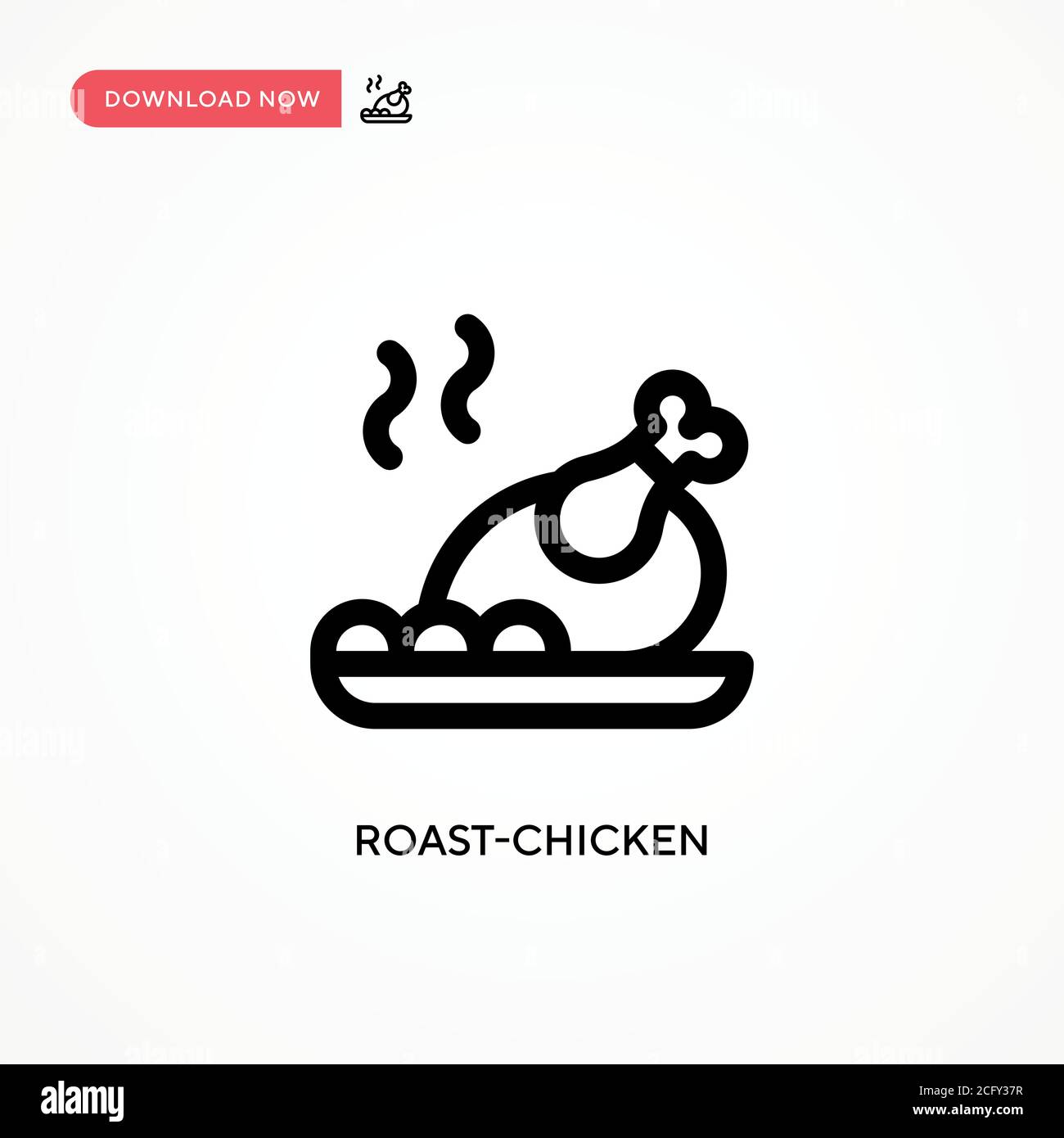Whole Roast Chicken Food Illustration High Resolution Stock Photography ...