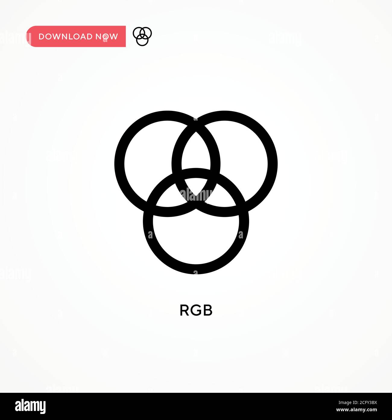 Rgb Simple vector icon. Modern, simple flat vector illustration for web ...