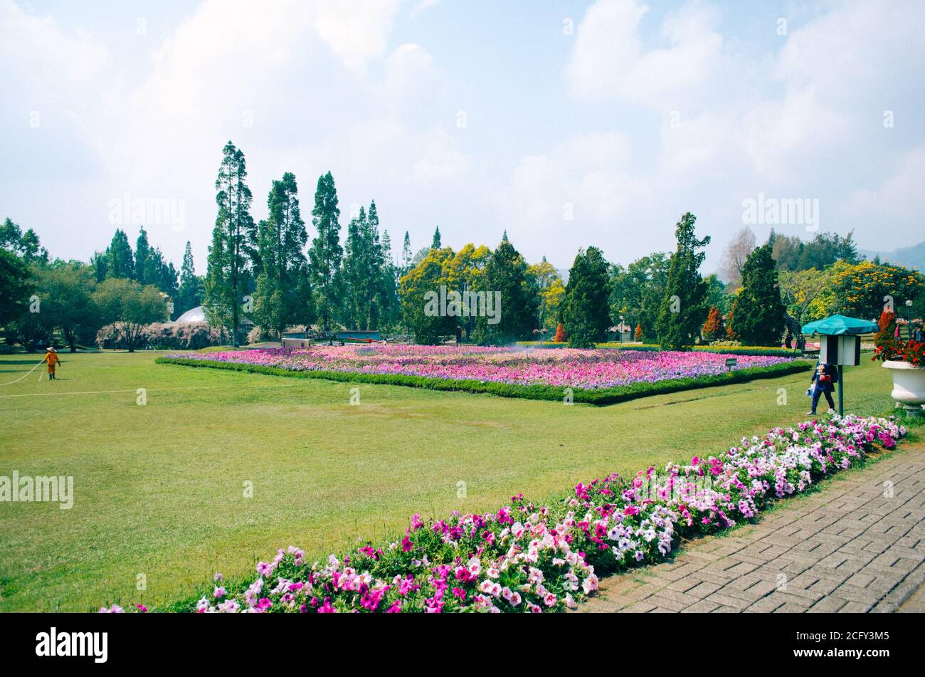 Bogor, Indonesia - A view of the flower themed park Taman Bunga ...