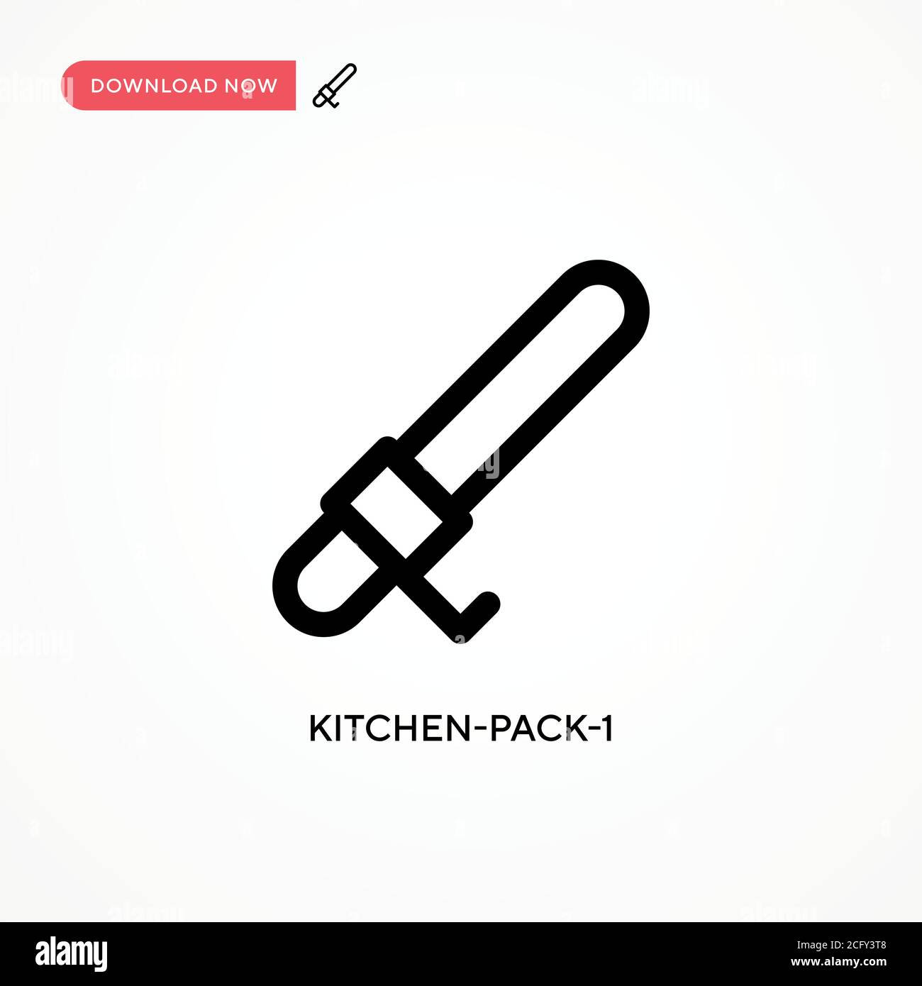 Kitchen-pack-1 Simple vector icon. Modern, simple flat vector ...