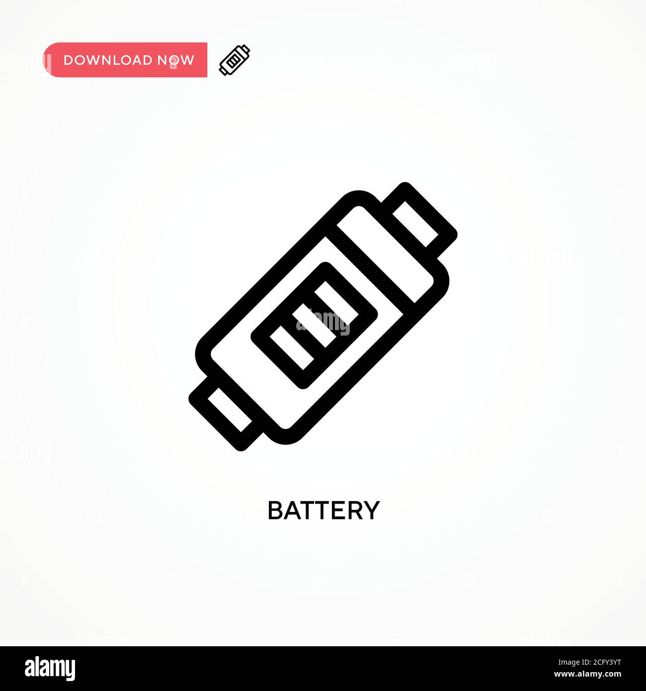 Battery Simple vector icon. Modern, simple flat vector illustration for ...