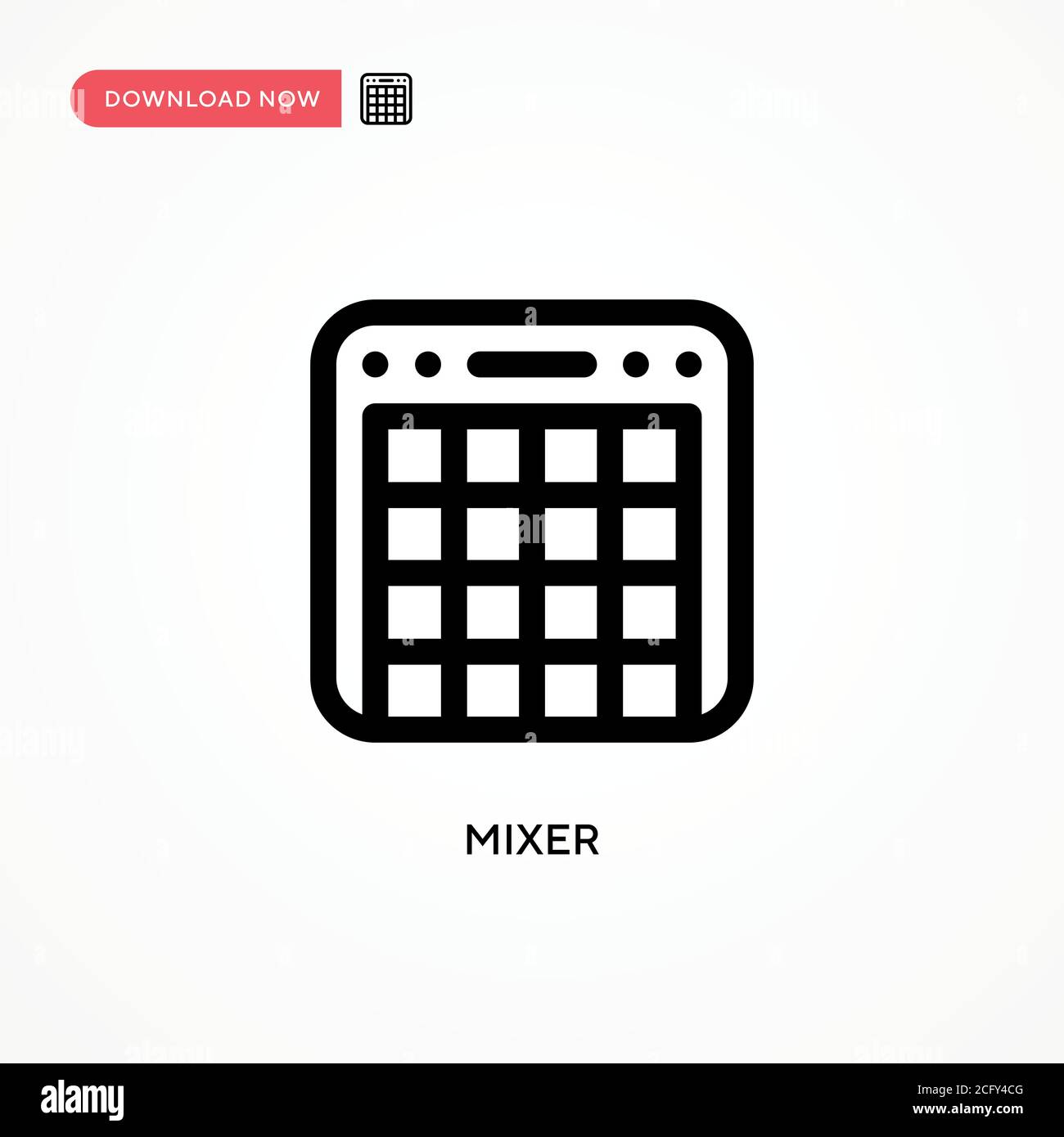 Mixer Simple vector icon. Modern, simple flat vector illustration for ...