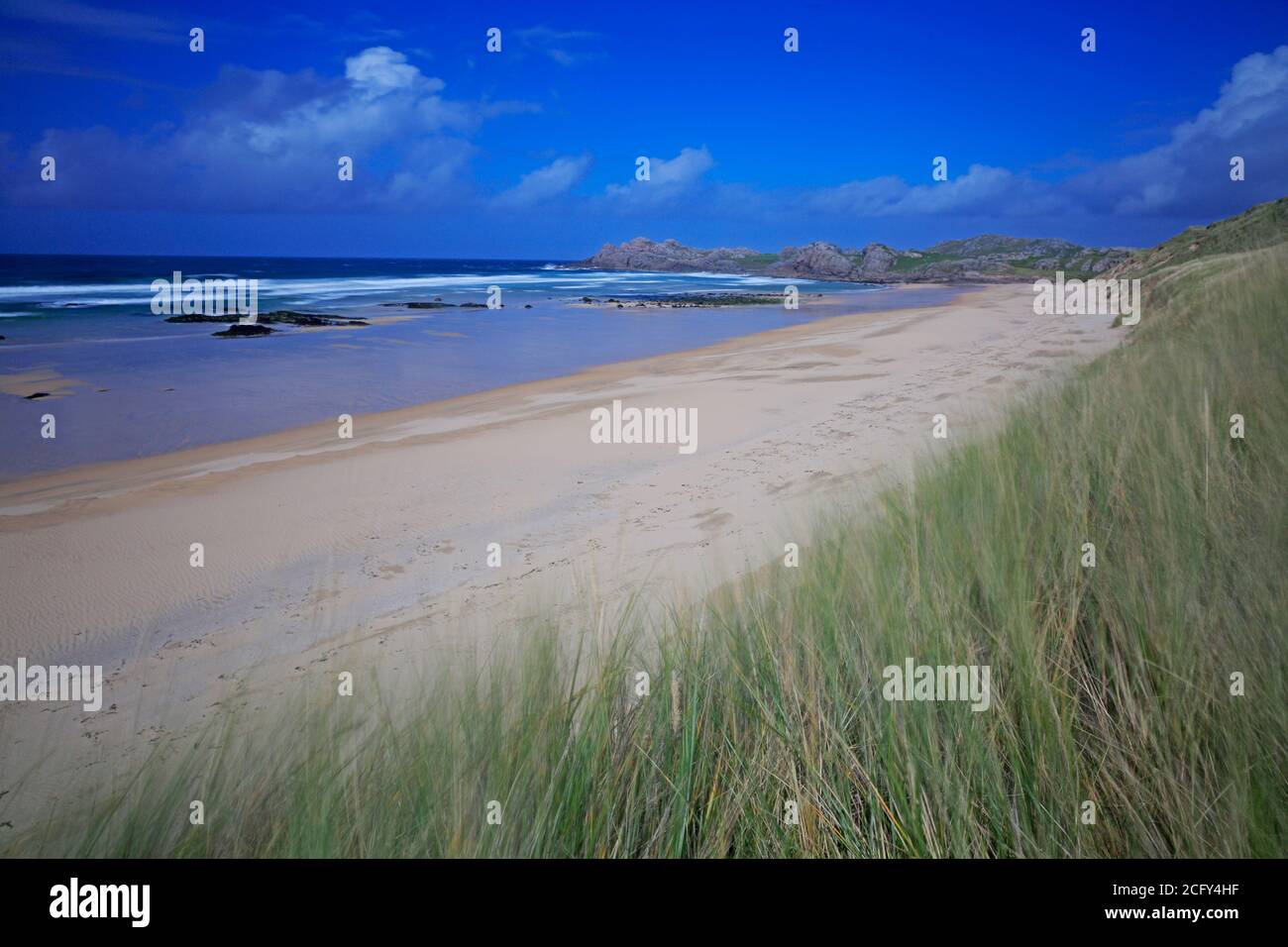 View of Hogh Bay Isle of Coll Inner Hebrides Scotland Stock Photo - Alamy