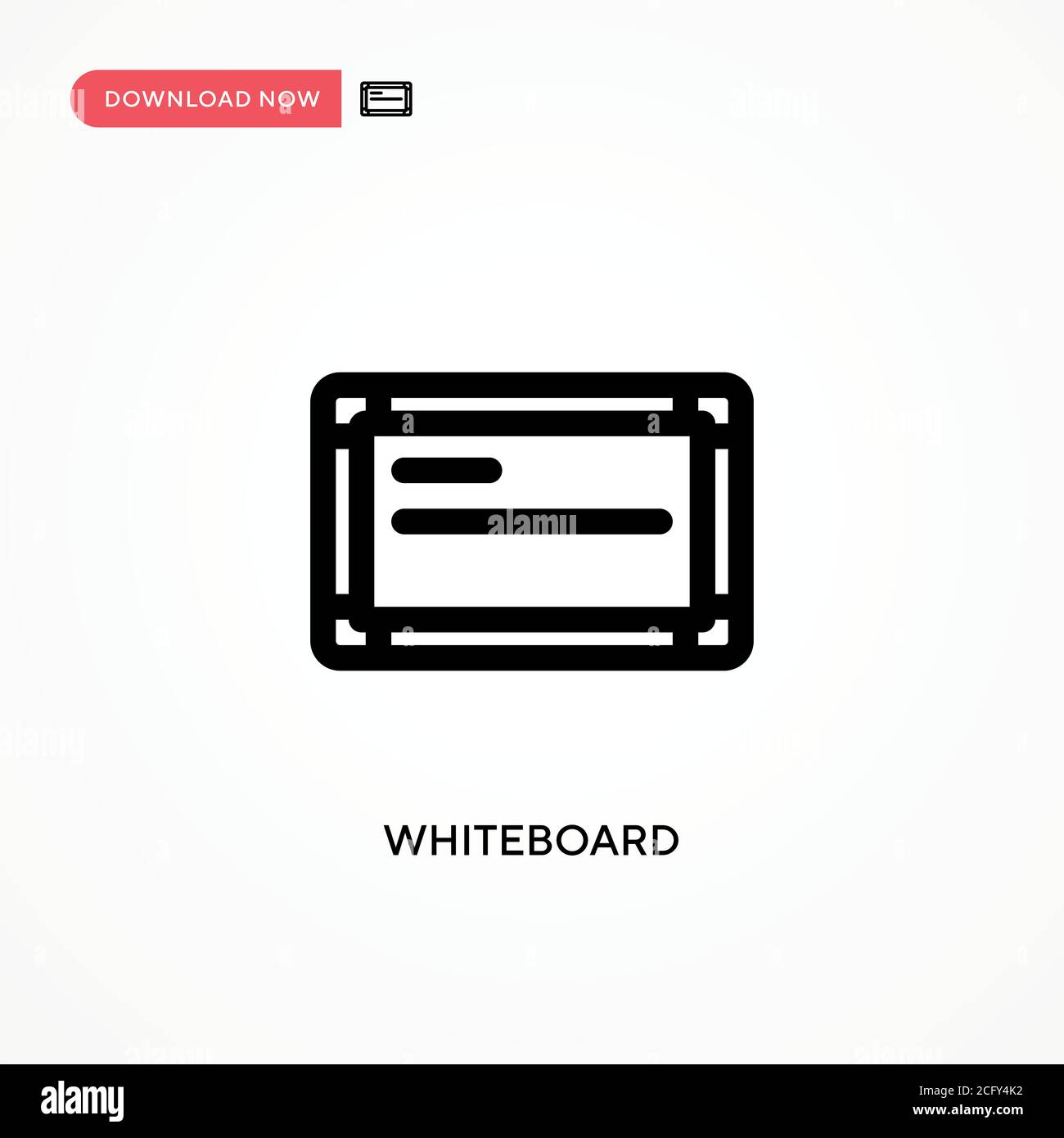 Whiteboard Simple vector icon. Modern, simple flat vector illustration ...
