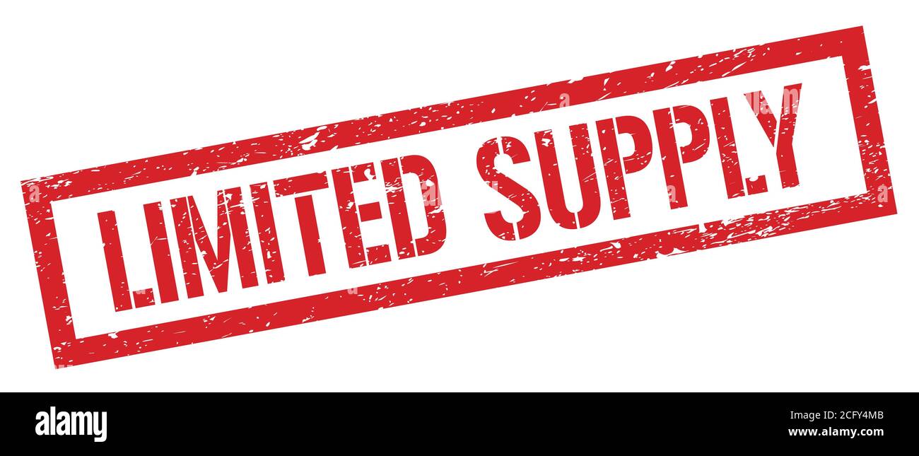 Limited supply word hi-res stock photography and images - Alamy