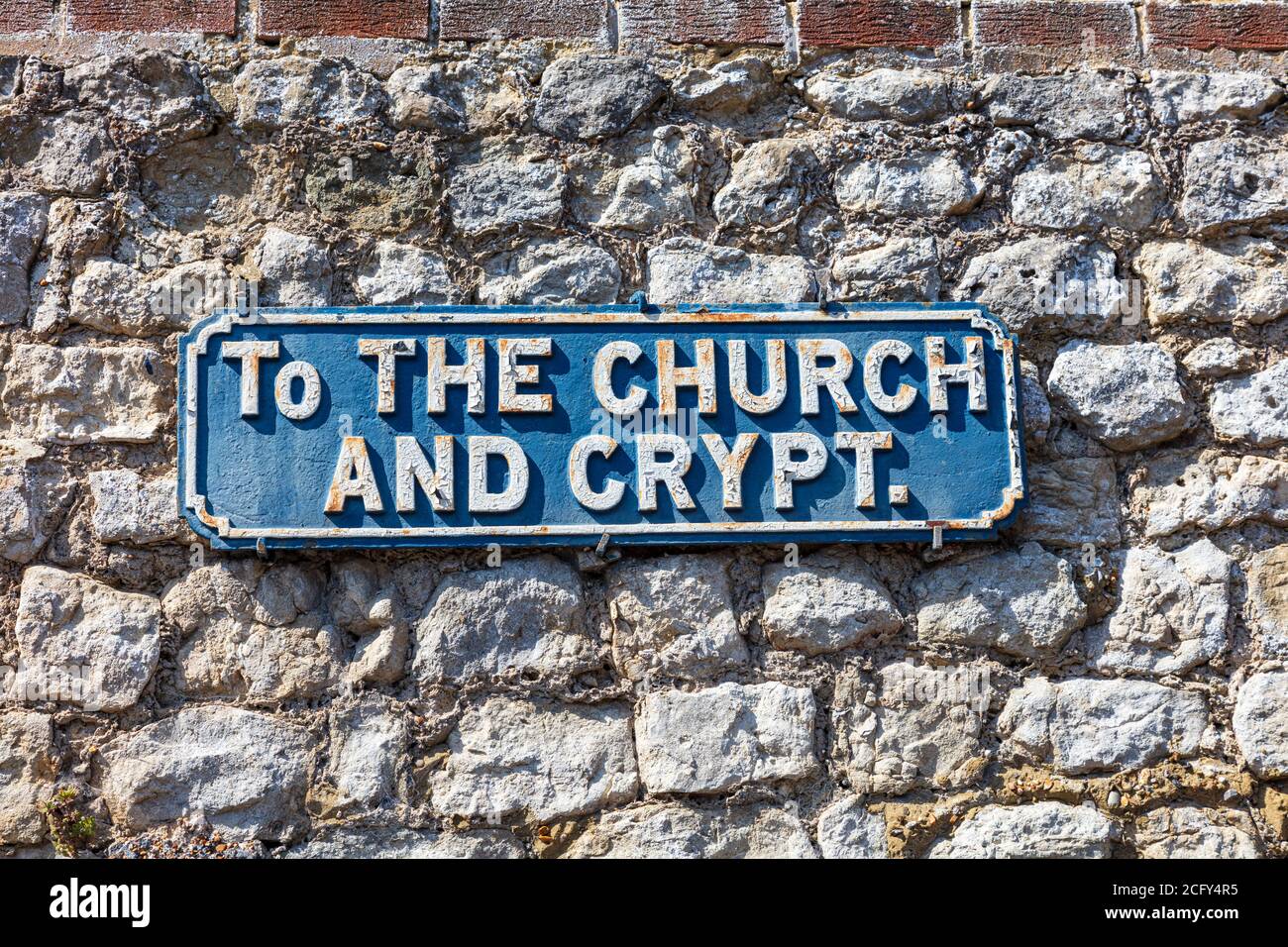 To the crypt sign hi-res stock photography and images - Alamy