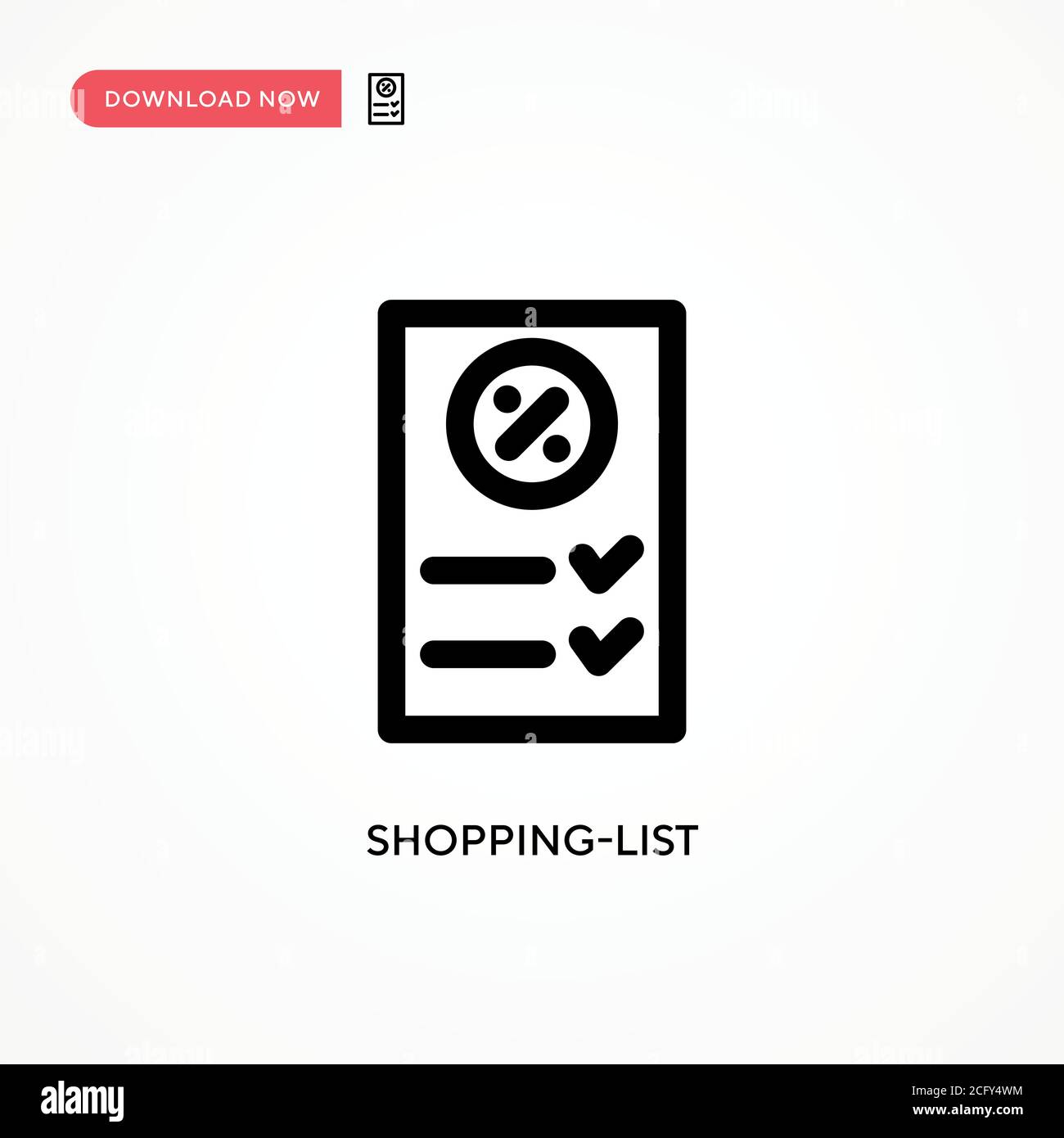 Woman writing shopping list Stock Vector Images - Alamy