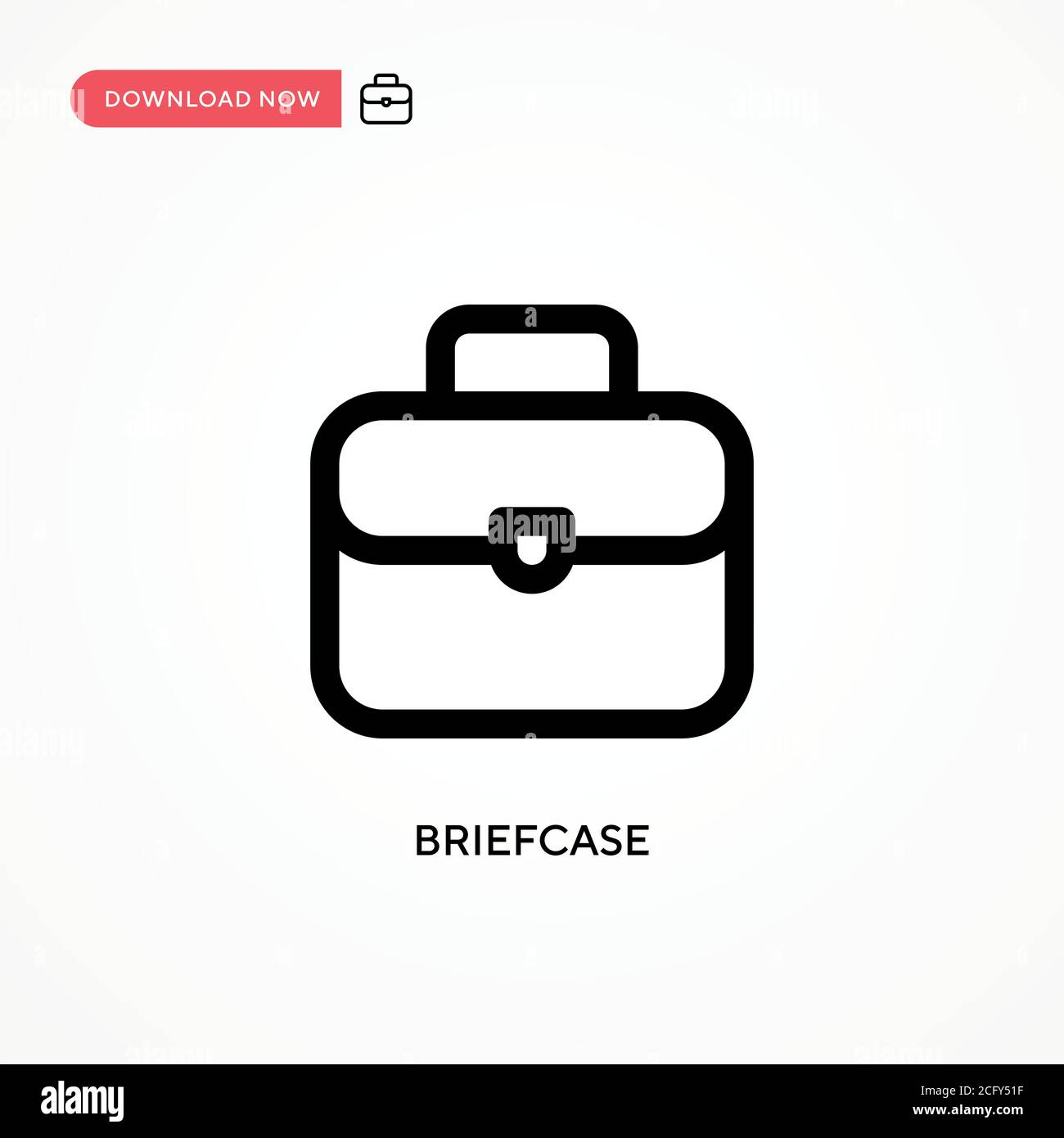 Briefcase Simple vector icon. Modern, simple flat vector illustration ...