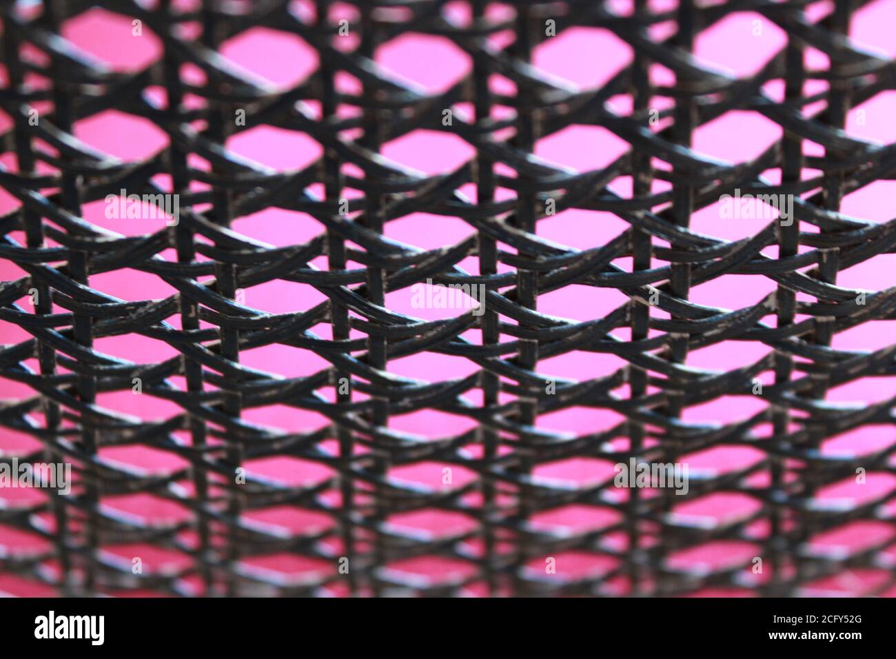 braided rattan texture of a chair backrest Stock Photo - Alamy