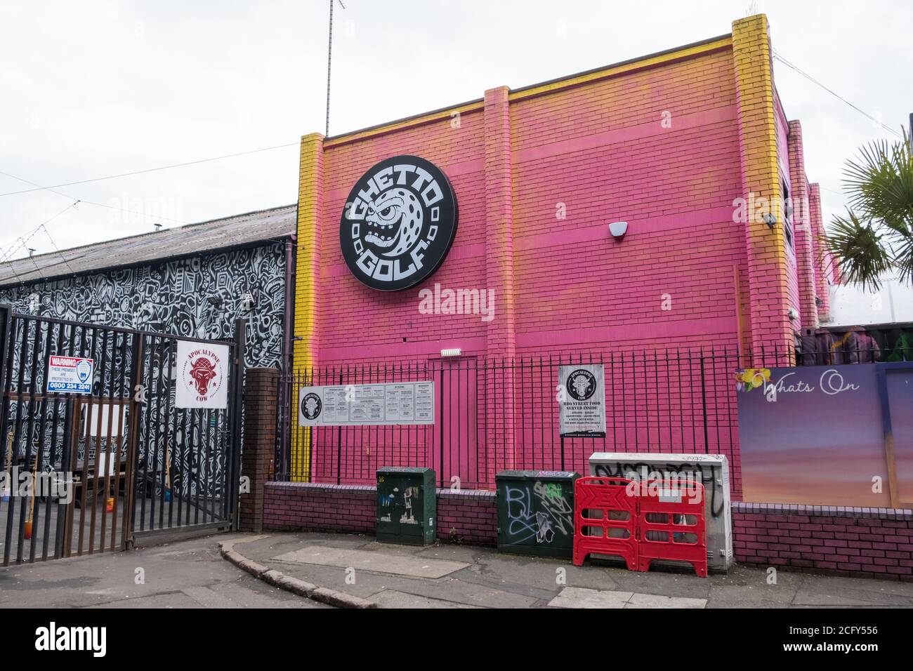 Ghetto Golf indoor golf and bar in Digbeth, Birmingham, UK Stock Photo ...