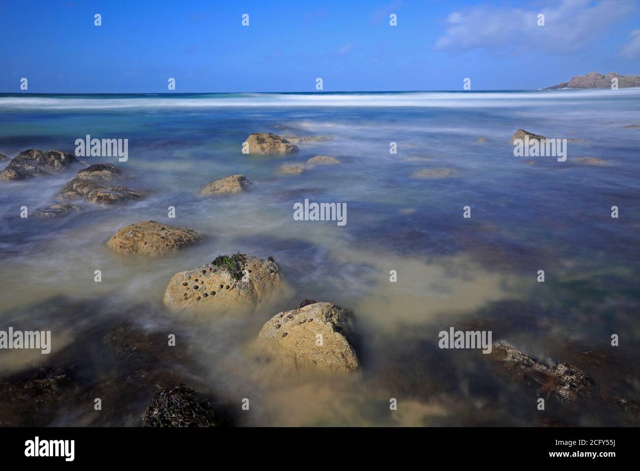 View of Hogh Bay Isle of Coll Inner Hebrides Scotland Stock Photo - Alamy
